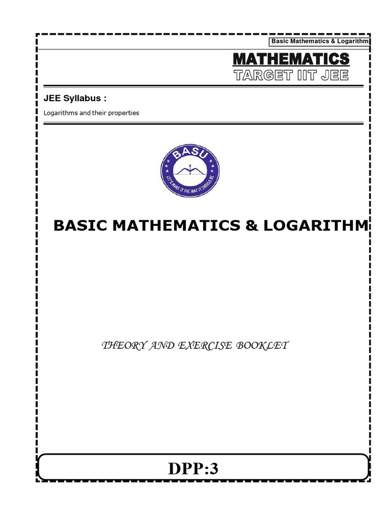 1.DPP - 3 - Basic Math | PDF