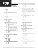 Refresher Answer Keys | PDF