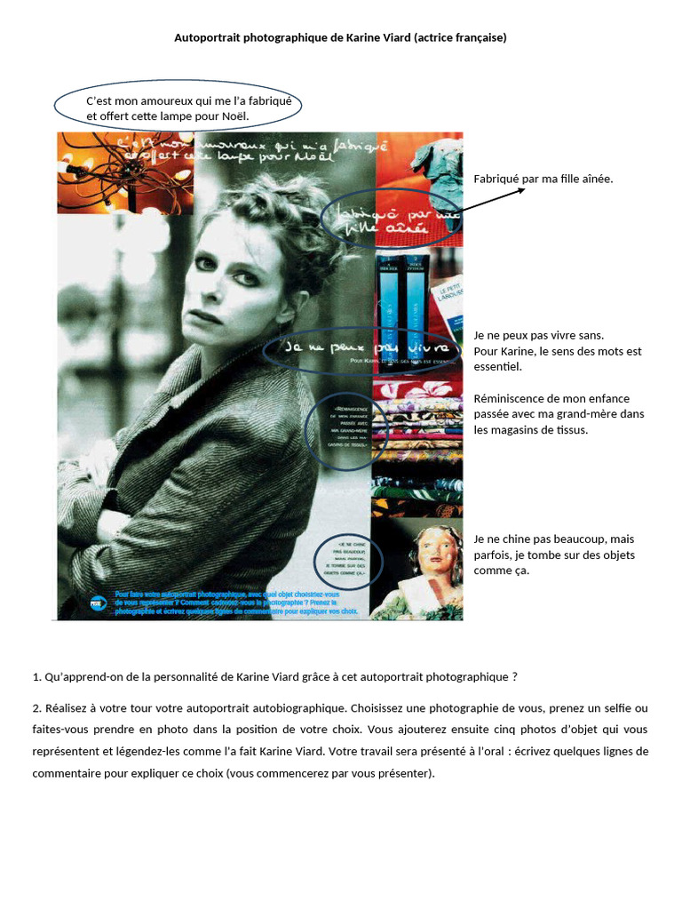 Exemple D'autoportrait | PDF