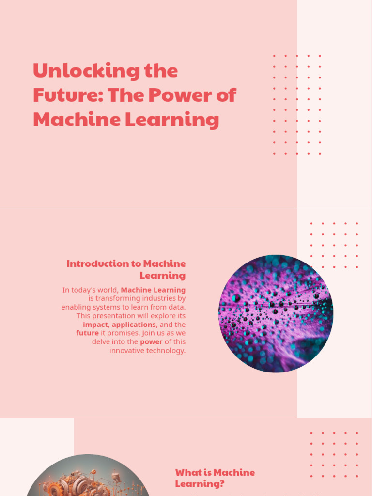 Slidesgo Unlocking The Future The Power of Machine Learning 20240928144805vTzx | PDF