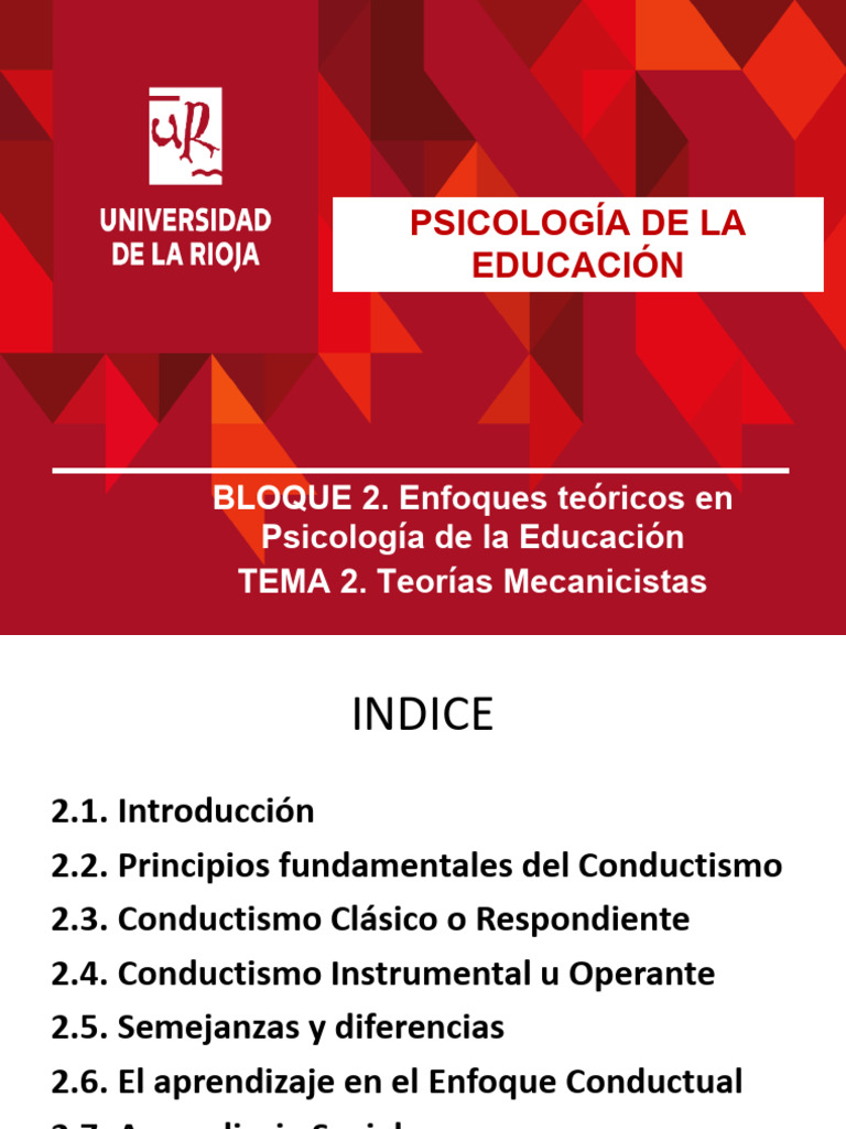 Tema 2. Teorias Mecanicistas | PDF