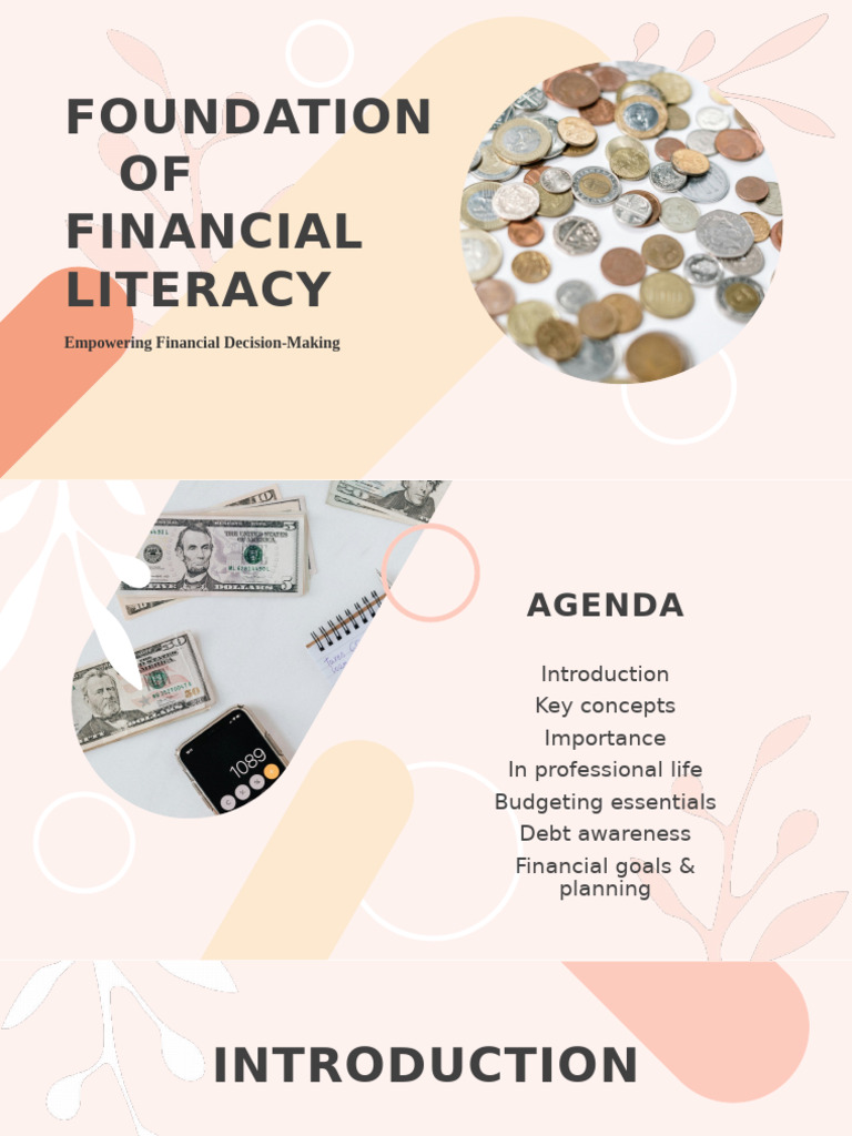 Lesson 1 - Financial Literacy | PDF | Debt | Finance & Money Management