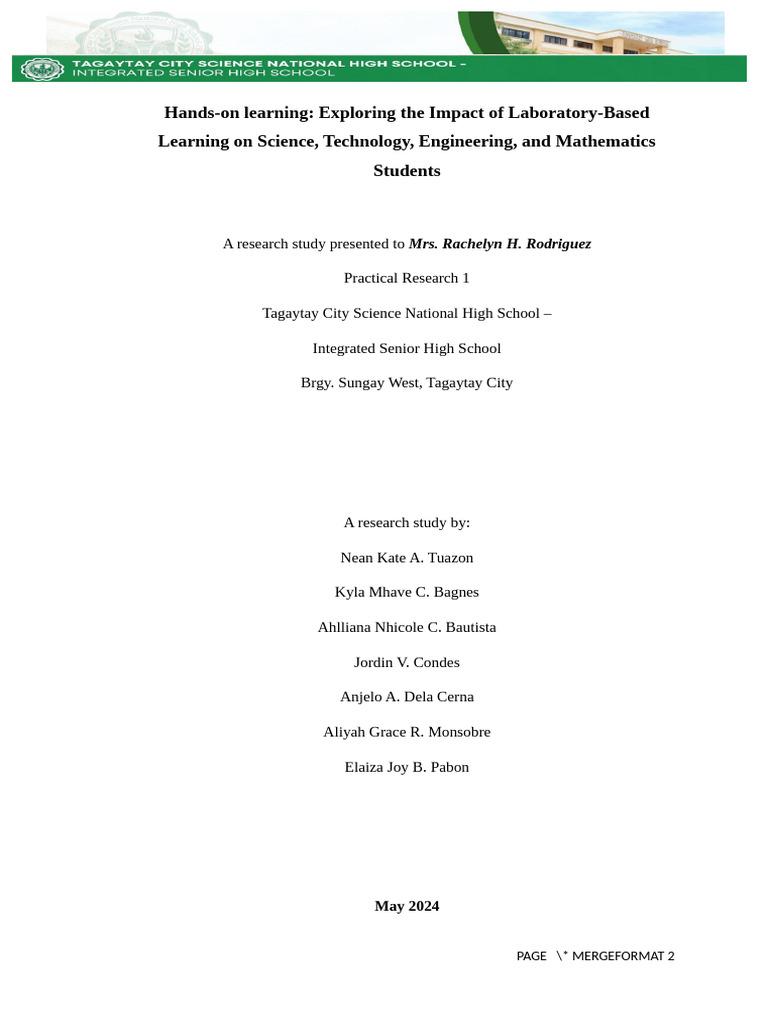 g5 Tuazon Chapter 1-3 | PDF