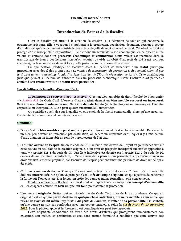 Cours Complet Fisca | PDF