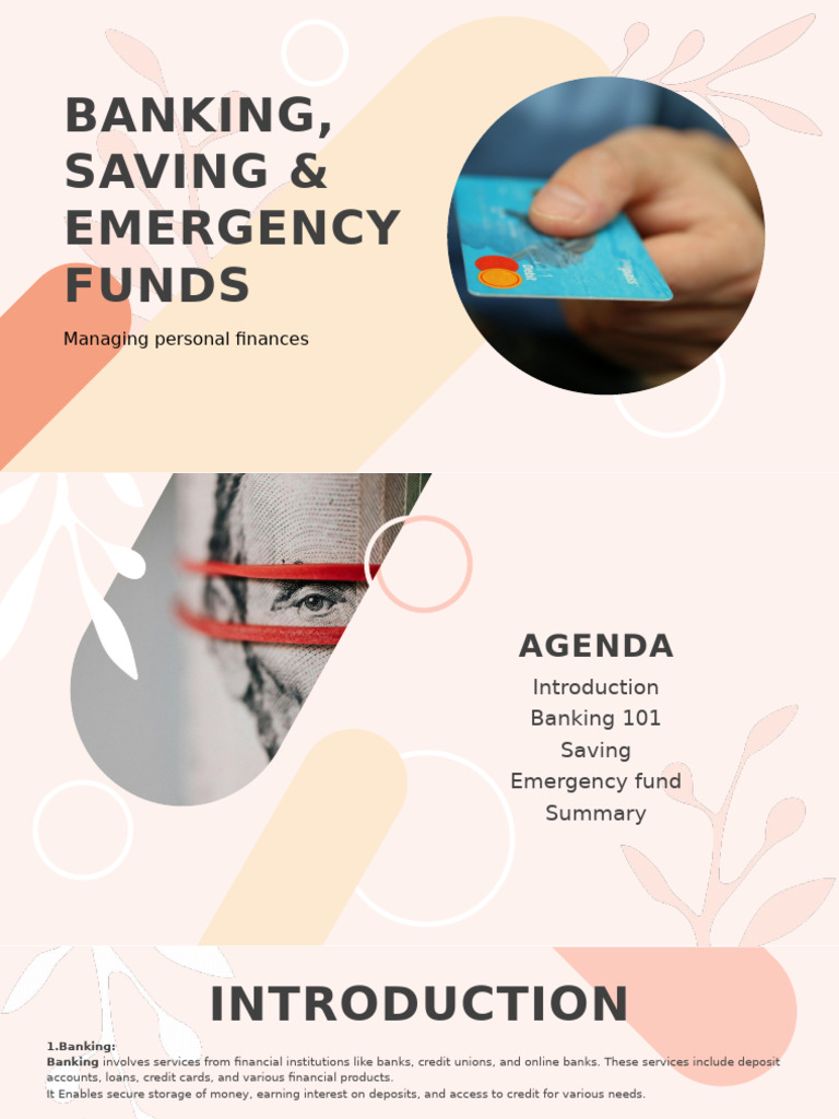 Lesson2-Financial Literacy | PDF | Banks | Saving