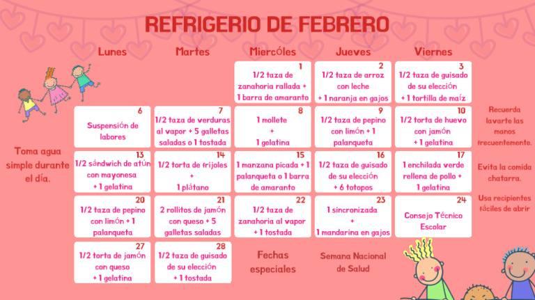 Refrigerio de Febrero | PDF