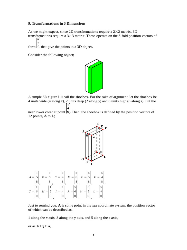 Super 3d Transformations | PDF