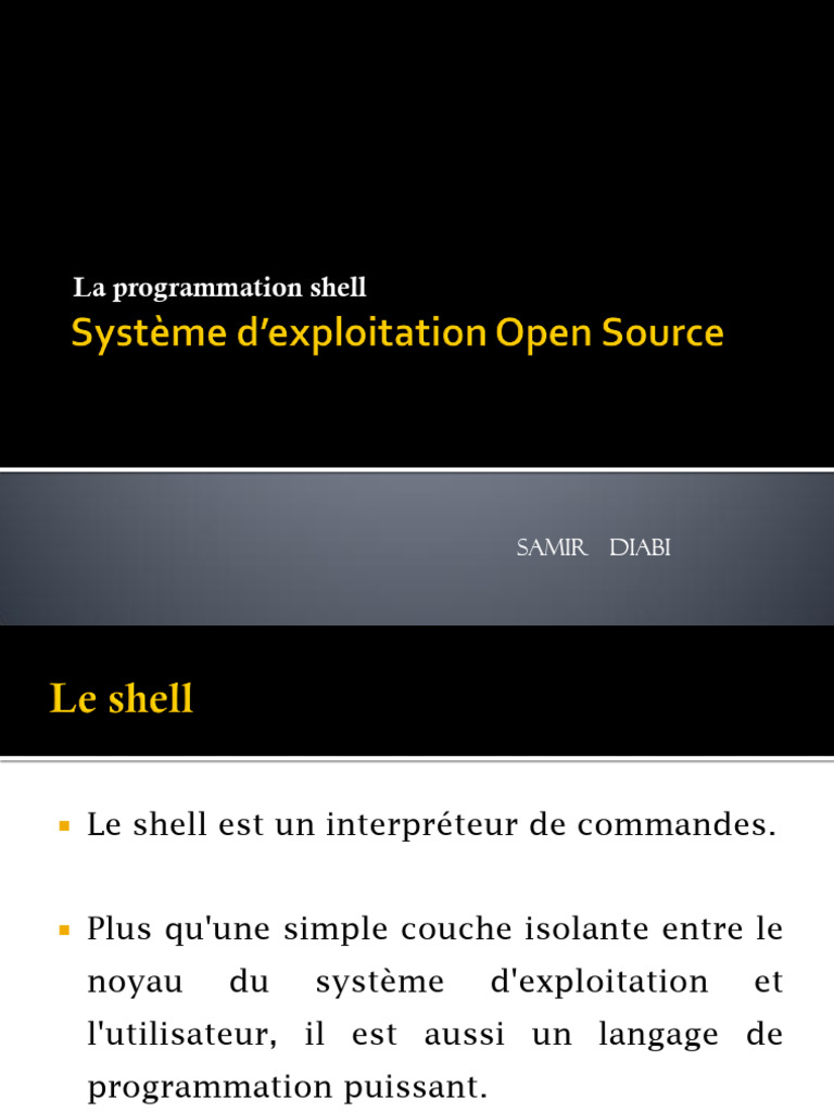 Programmation Shell | PDF
