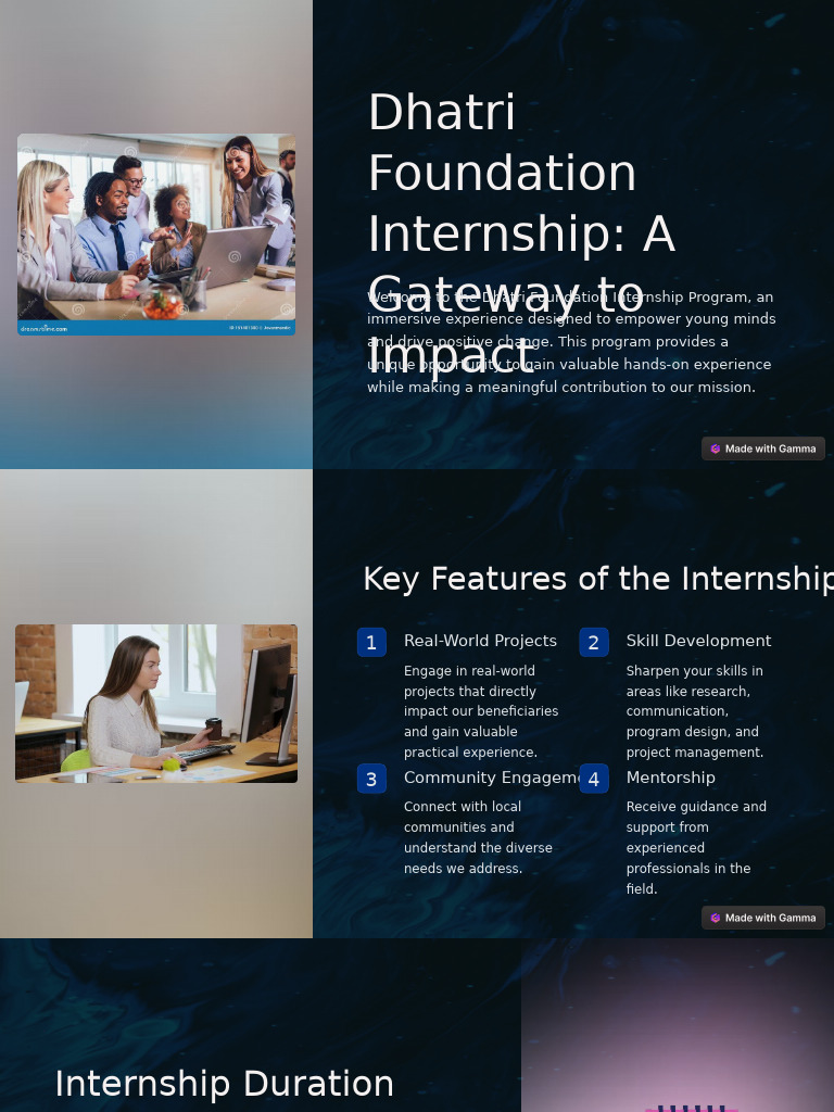 Dhatri Foundation Internship A Gateway To Impact | PDF