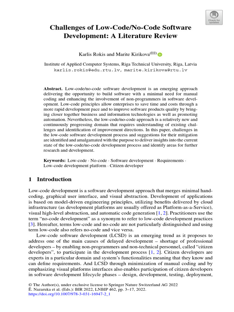Challenges of Low Code | PDF