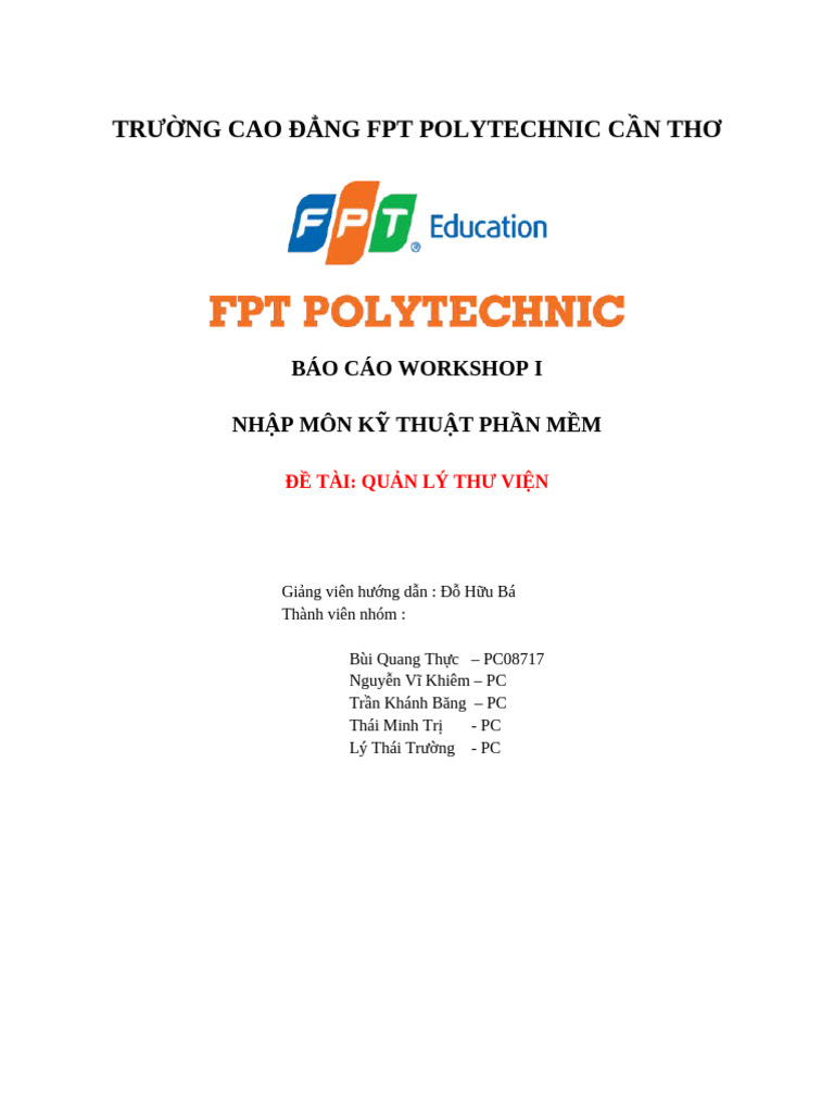 PTHT QuanLyThuVien | PDF