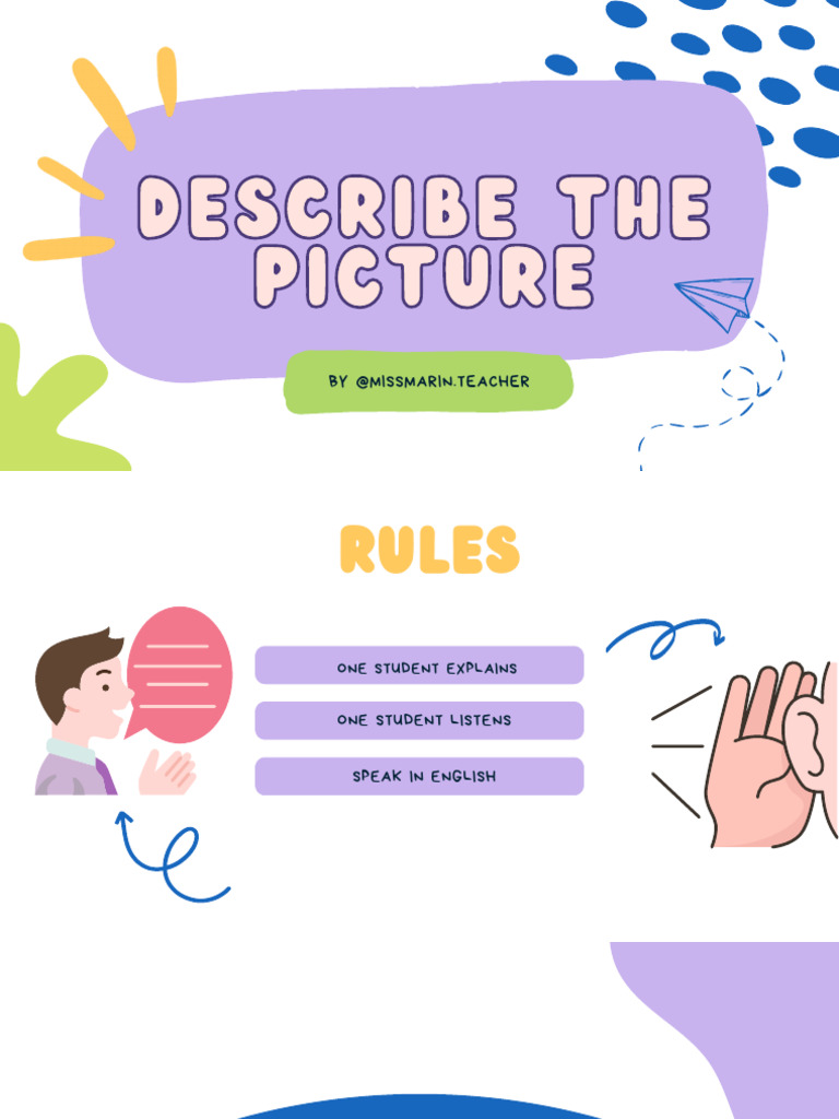 Describe The Picture Game | PDF