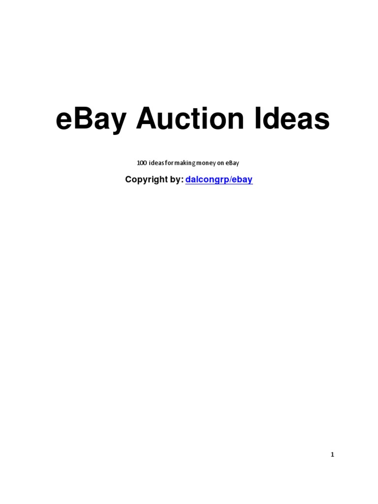 eBay Auction Selling Tactics | PDF | Law