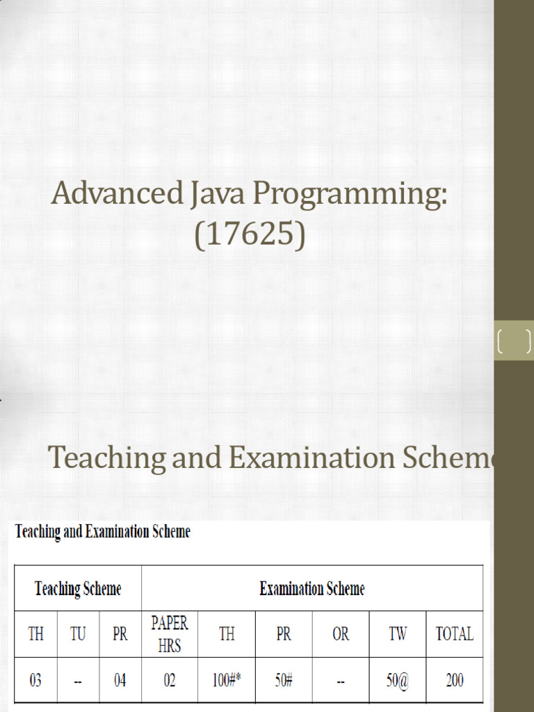 Ajp Unit 1 Pdf