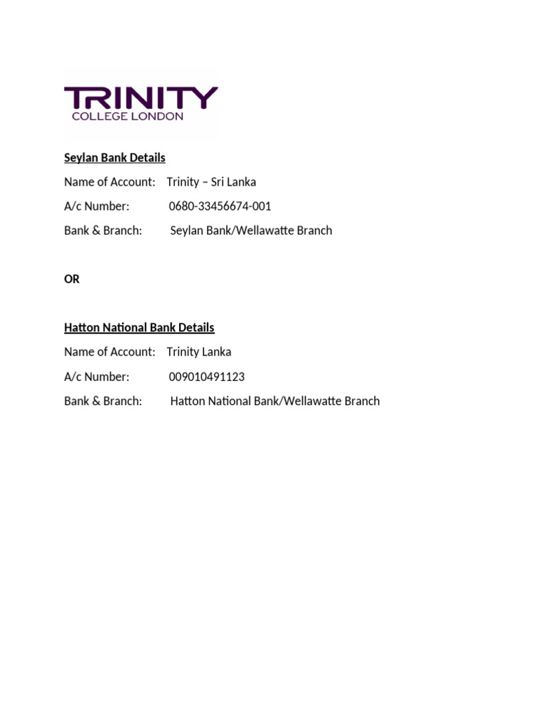 Bank Details | PDF | Finance & Money Management
