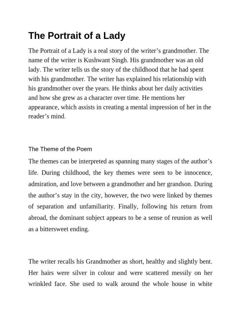 The Portrait of A Lady | PDF