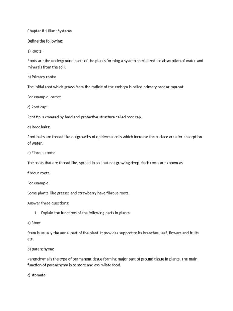 Class 7 Notes Chapter 1 Science | PDF | Leaf | Home & Garden