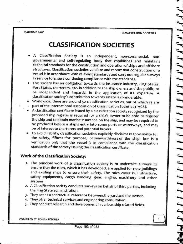 19.classification Societies | PDF
