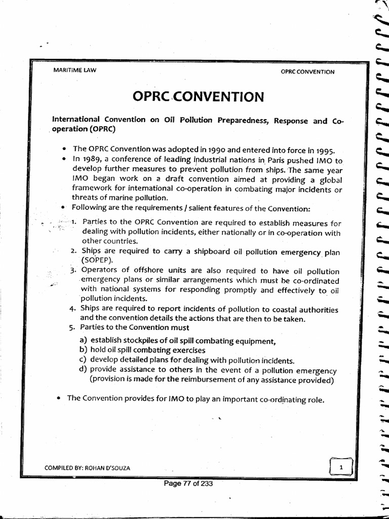 11.oprc Convention | PDF