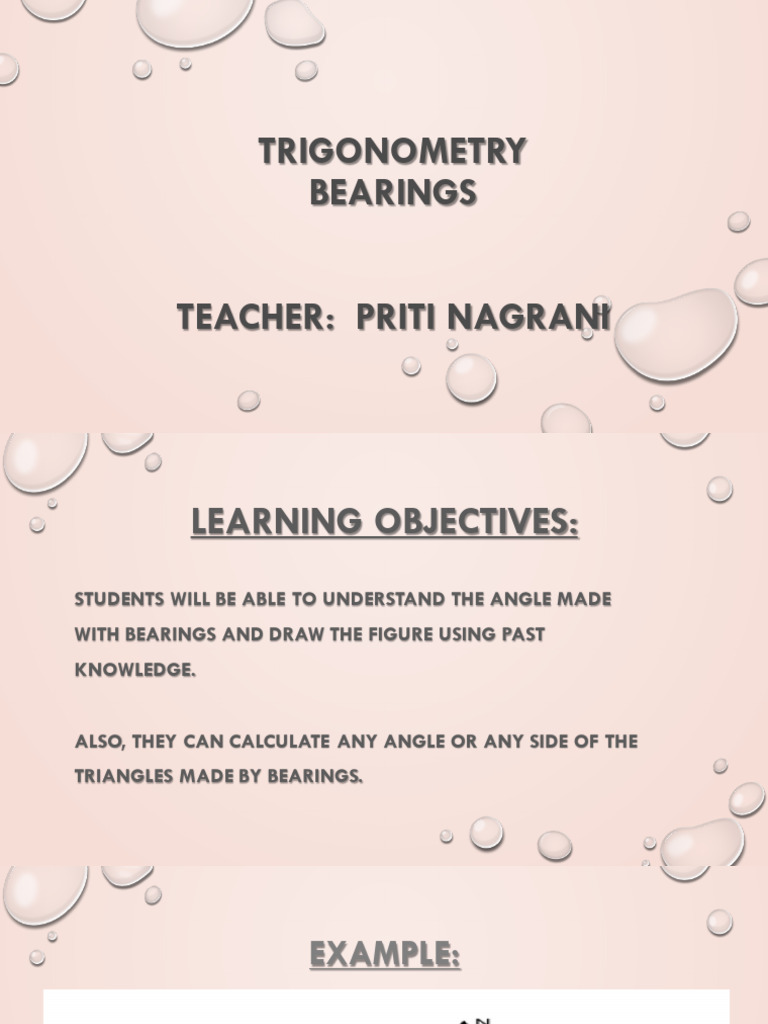 Bearings (Trigonometry) | PDF