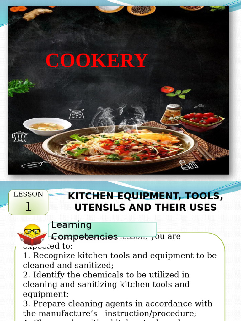 Lesson 12 Kitchen Tools Equipment Maintenance | PDF