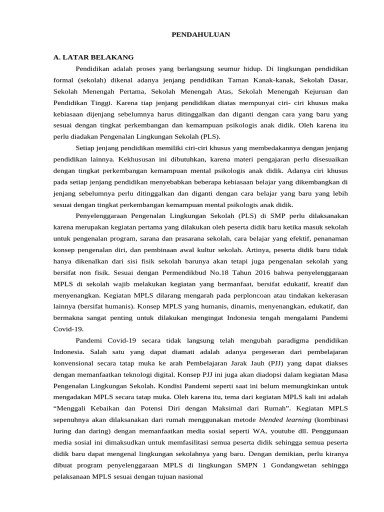 Program Kerja Mpls Pdf