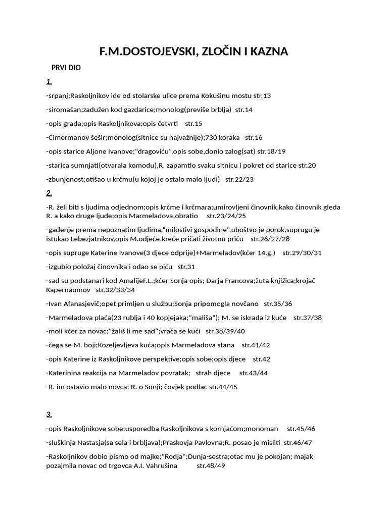 Zločin I Kazna | PDF