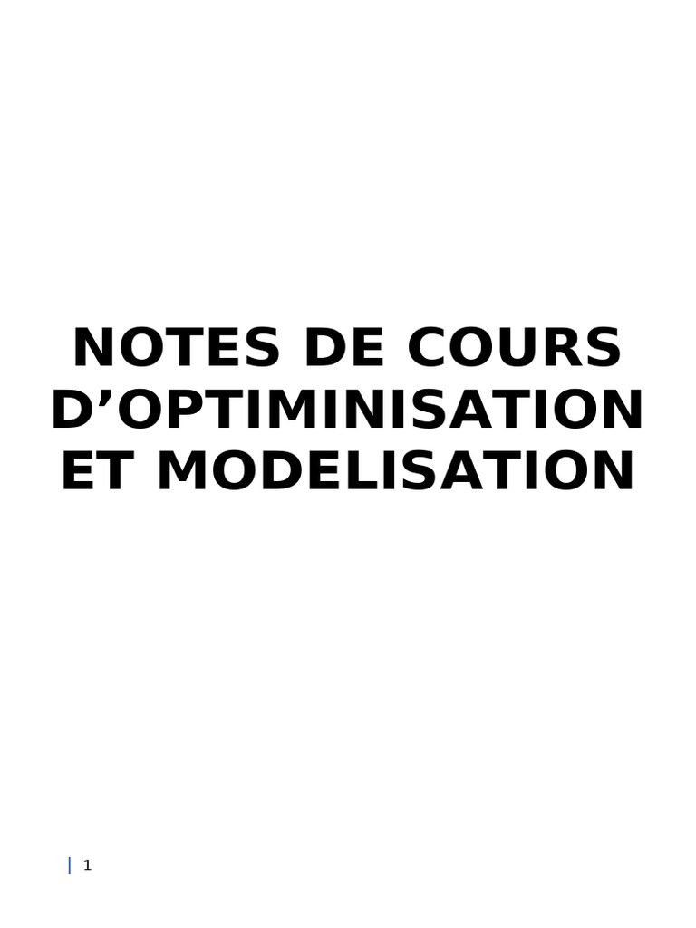 Copie de Cours Complet de Modelisation | PDF
