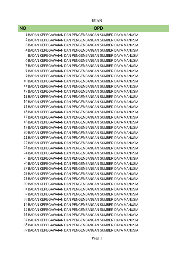 Form Isian Data Pns | PDF