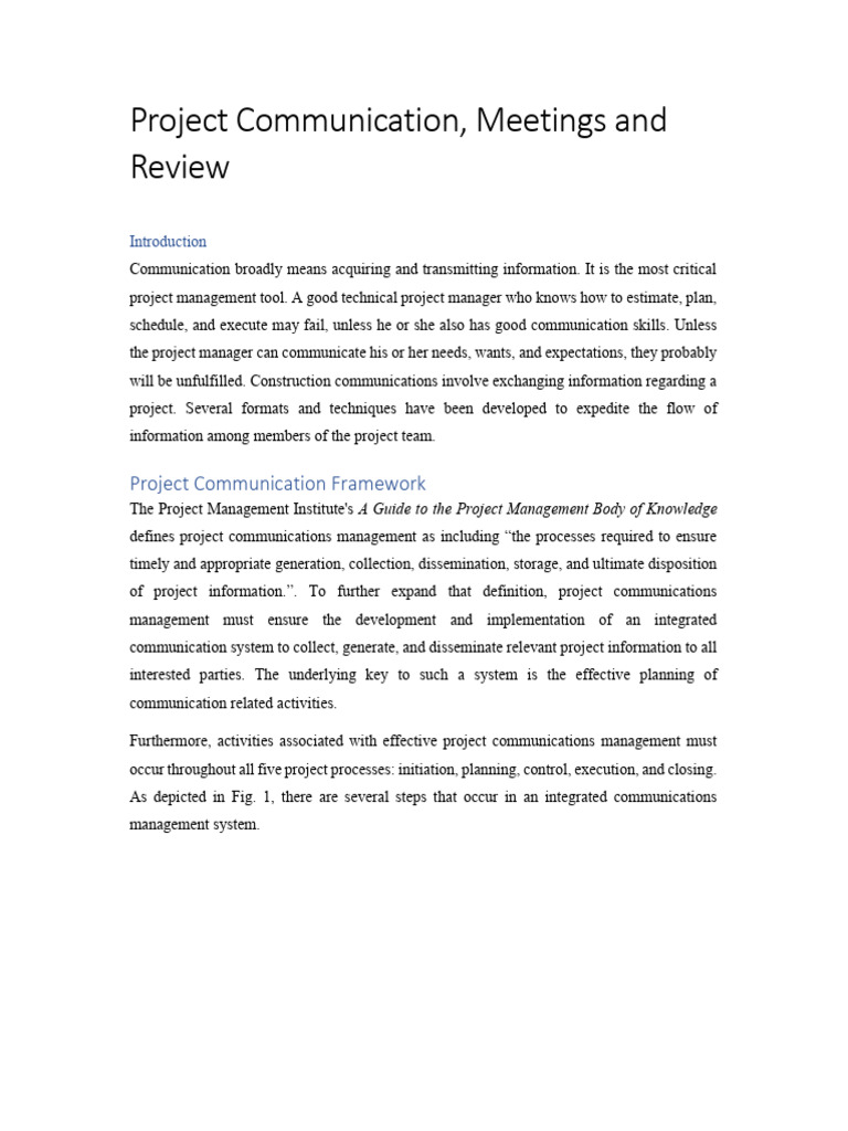 07 Project Communications | PDF | Communication | Business