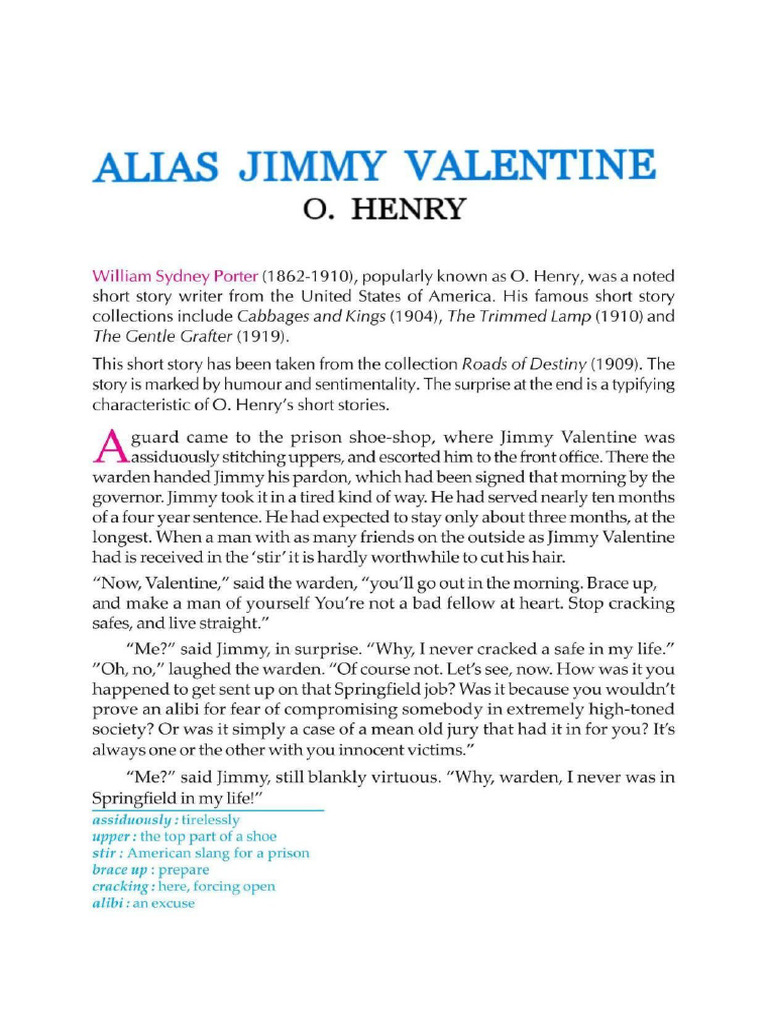 Jimmy Valentine | PDF