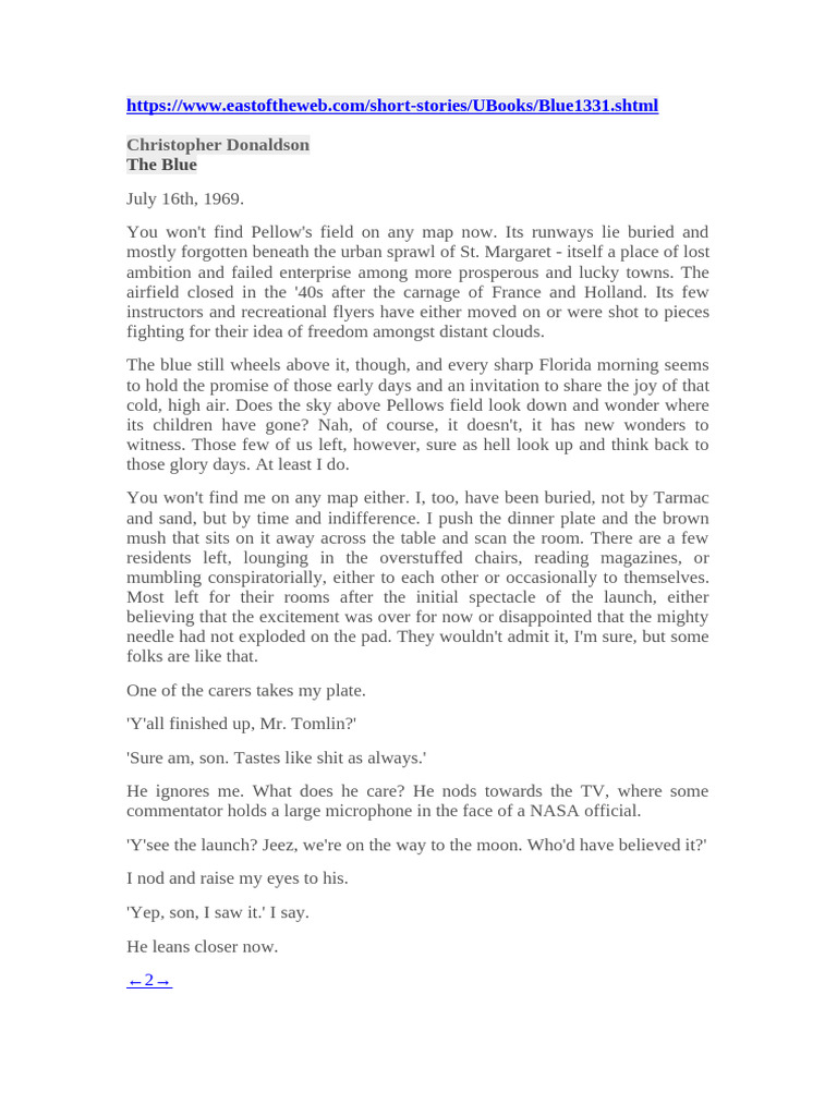 Story 1 The Blue | PDF