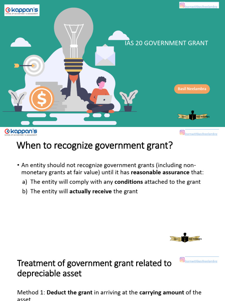 IAS 20 Government Grant | PDF