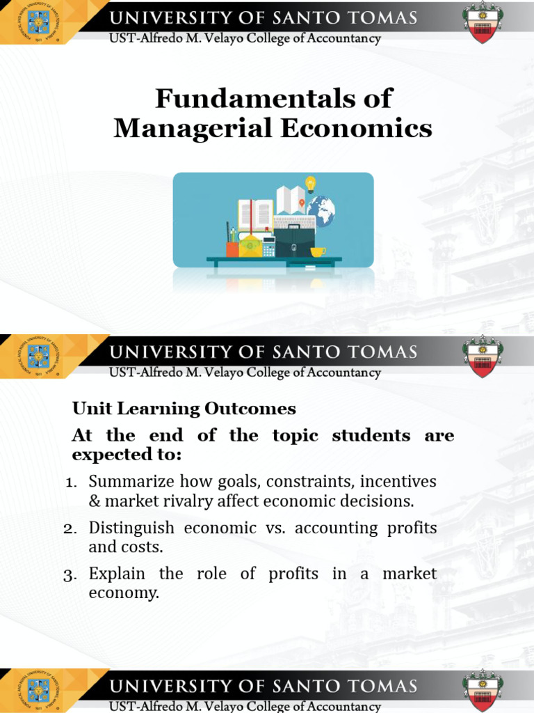 Module 1 The Fundamentals of Managerial Economics | PDF