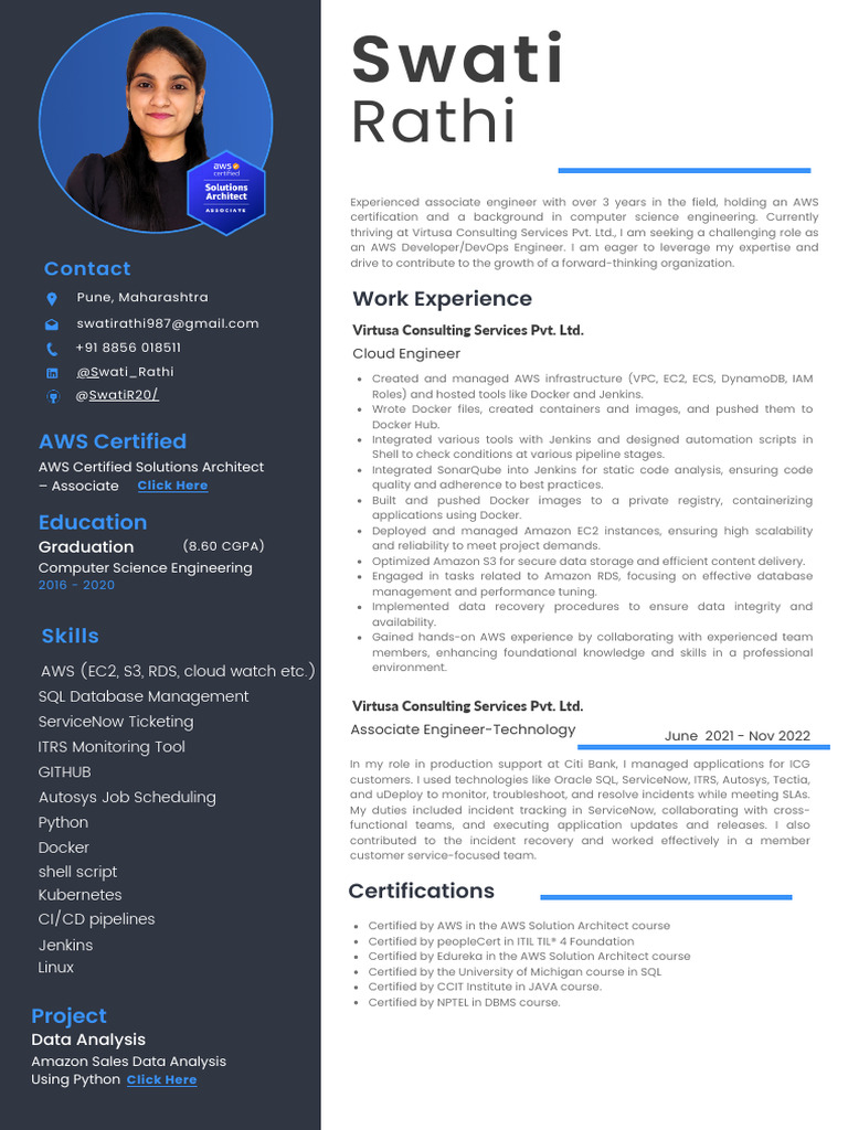 Swati R - Resume | PDF