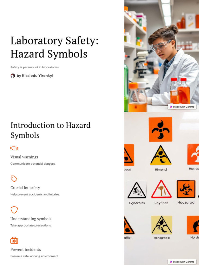 Laboratory Safety Hazard Symbols | PDF