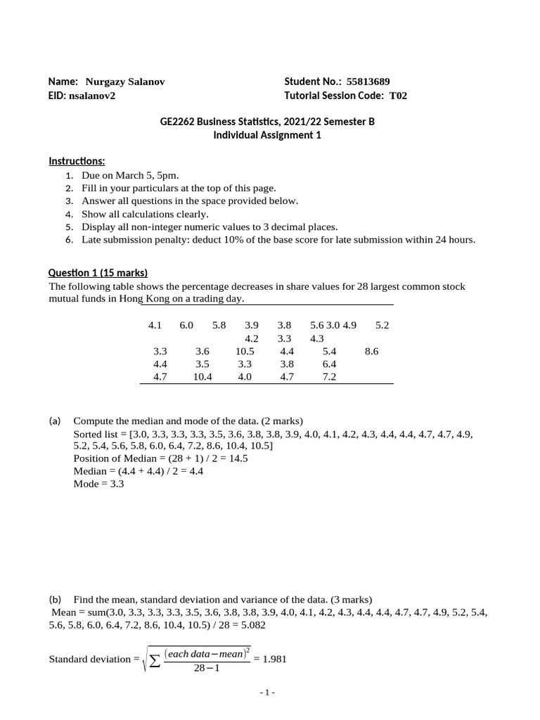 Assignment1 55813689 | PDF