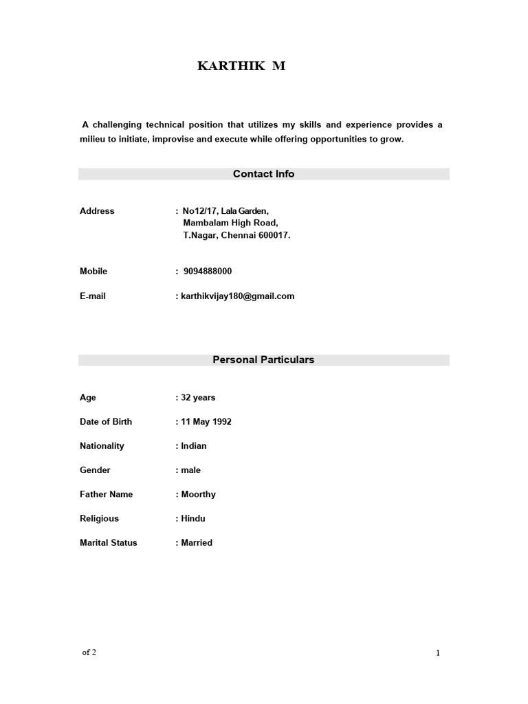 Karthik Resume | PDF