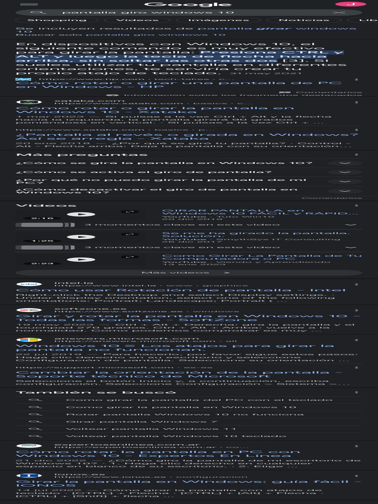 Pantalla Giro Windows 10 - Buscar Con Google | PDF