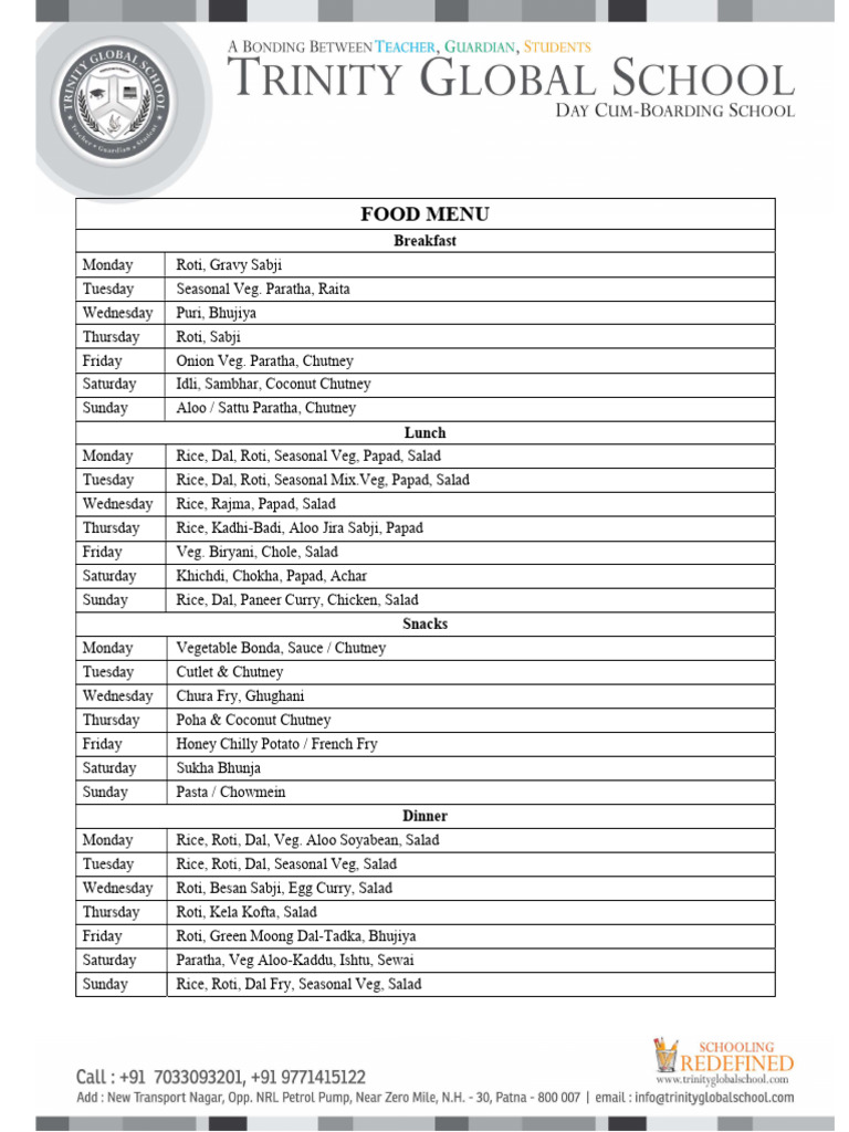 Food Menu | PDF