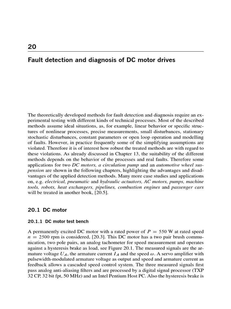 Fault Detection and Diagnosis of DC | PDF