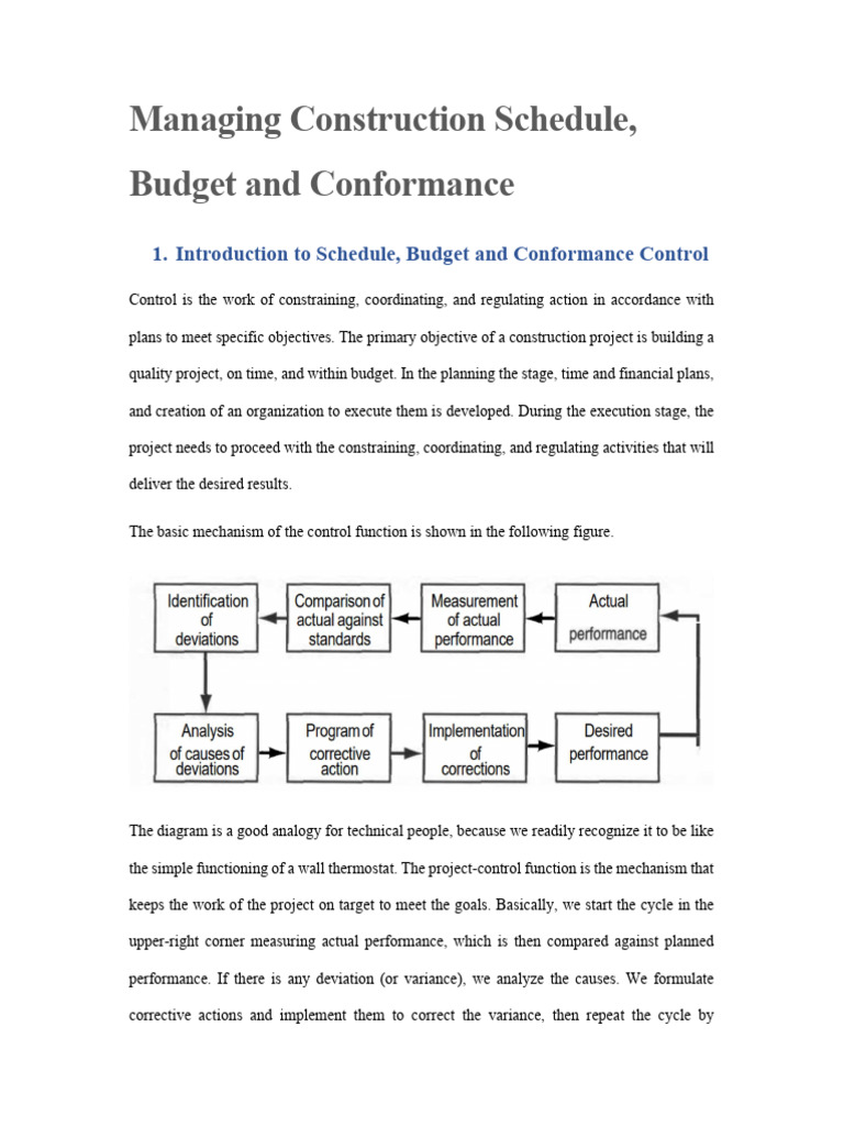 11a. Managing Construction Schedule | PDF | Project Management | Percentage
