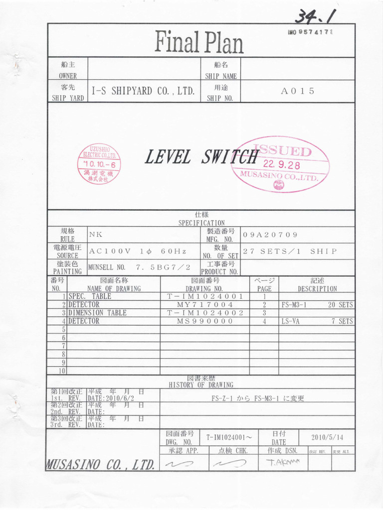 34.1 - Level Switch | PDF