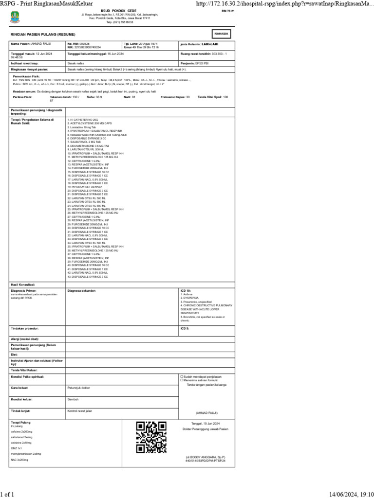 Resume Ahmad Fauzi | PDF
