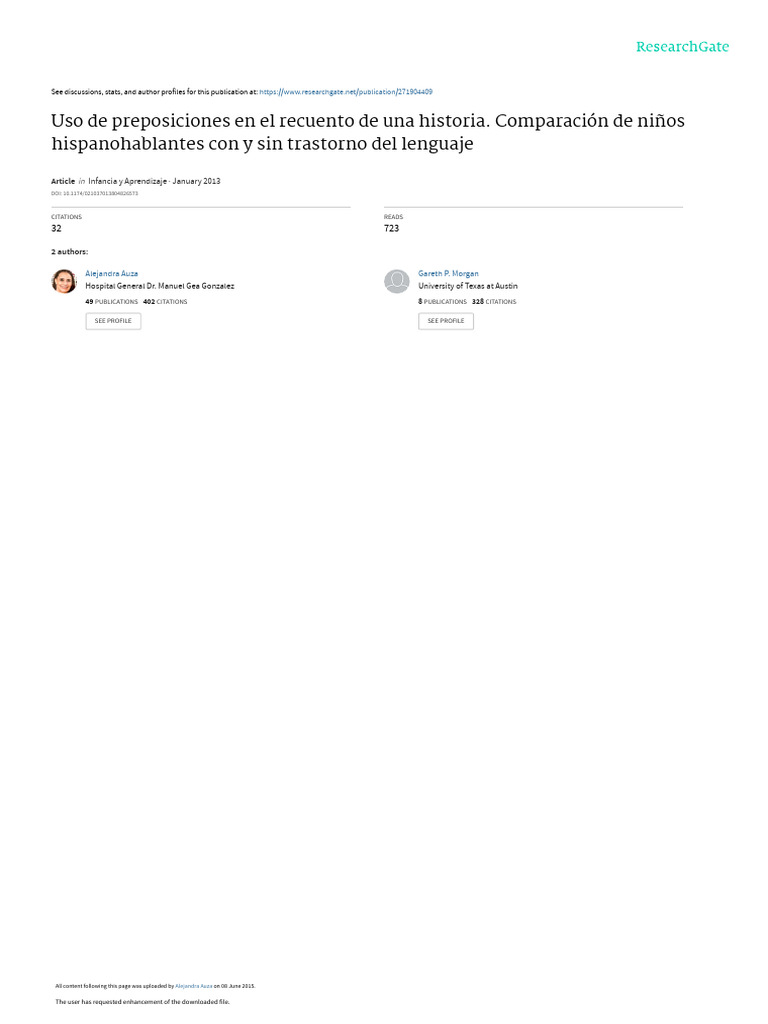 Uso de Preposiciones en TL y DT-Auza y Morgan | PDF