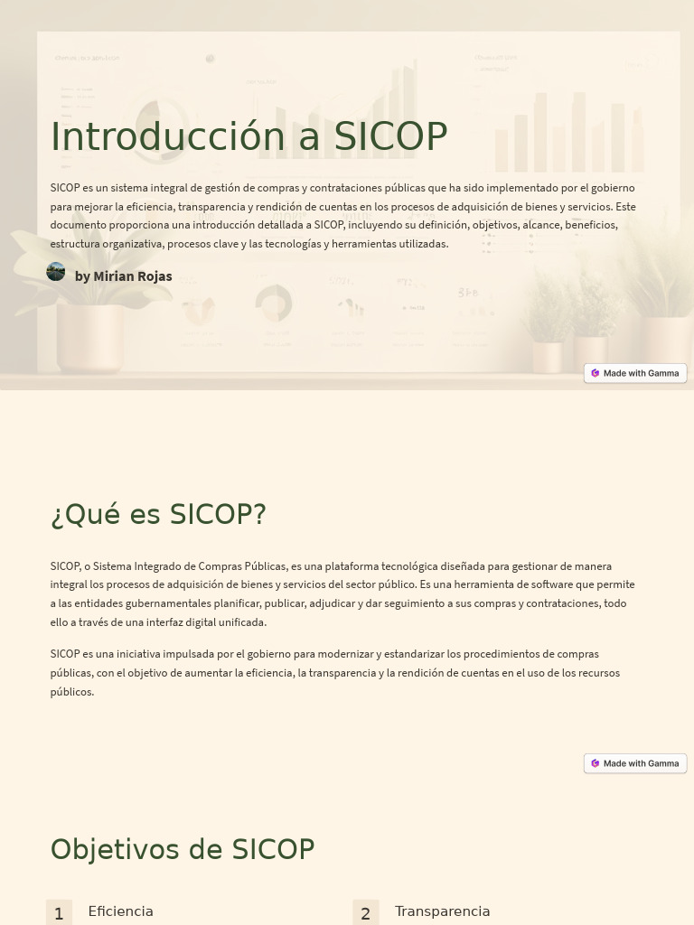 Introduccion A SICOP | PDF