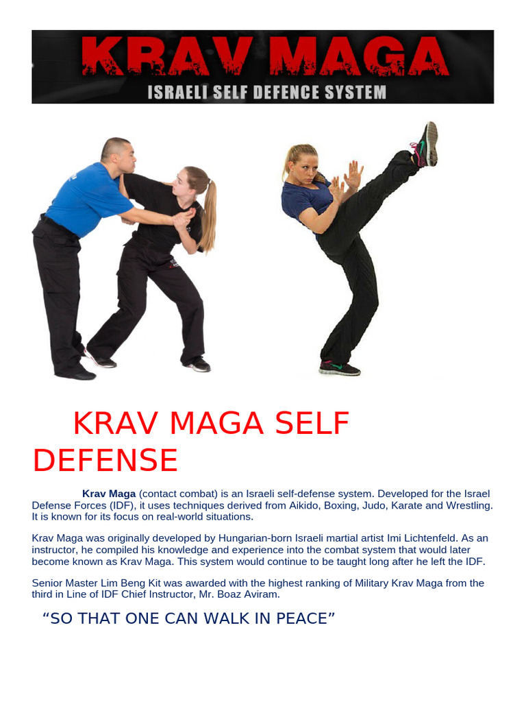Krav Maga Poster Boon Lay CC | PDF