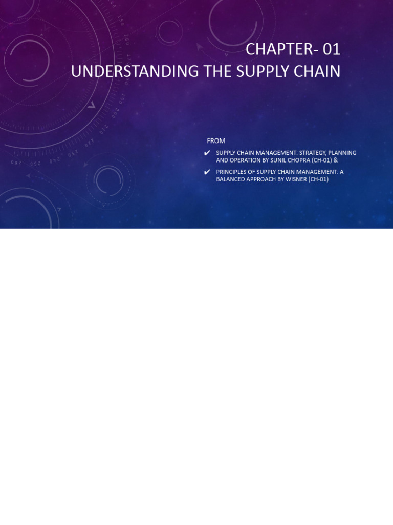 CH - 01 (Understanding Supply Chain Management) | PDF