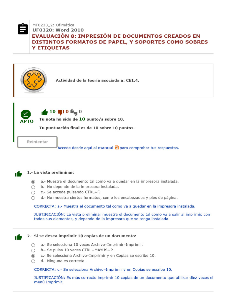 Evaluacion Unidad 8 | PDF | Software del sistema | Software
