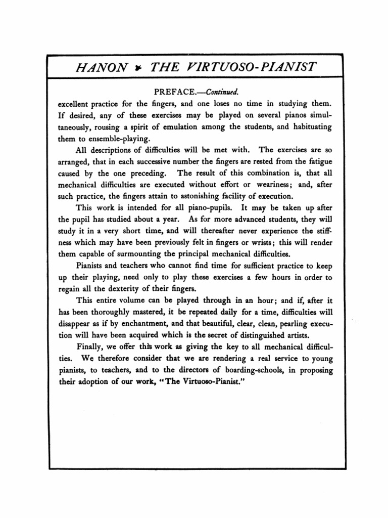 Hanon Parte 1 | PDF
